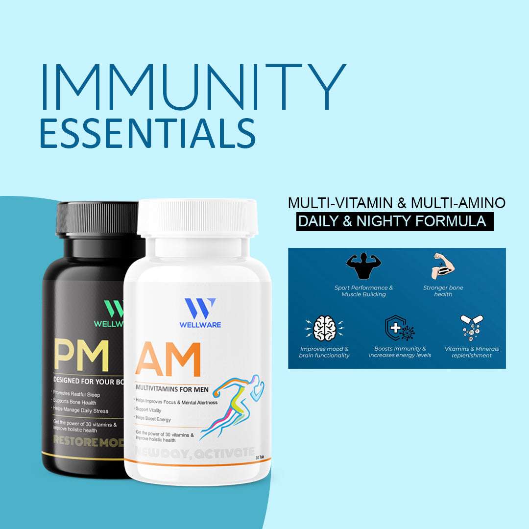 WELLWARE AM:PM Multivitamin for Men, Day & Night Formula, 60 Tablets ...